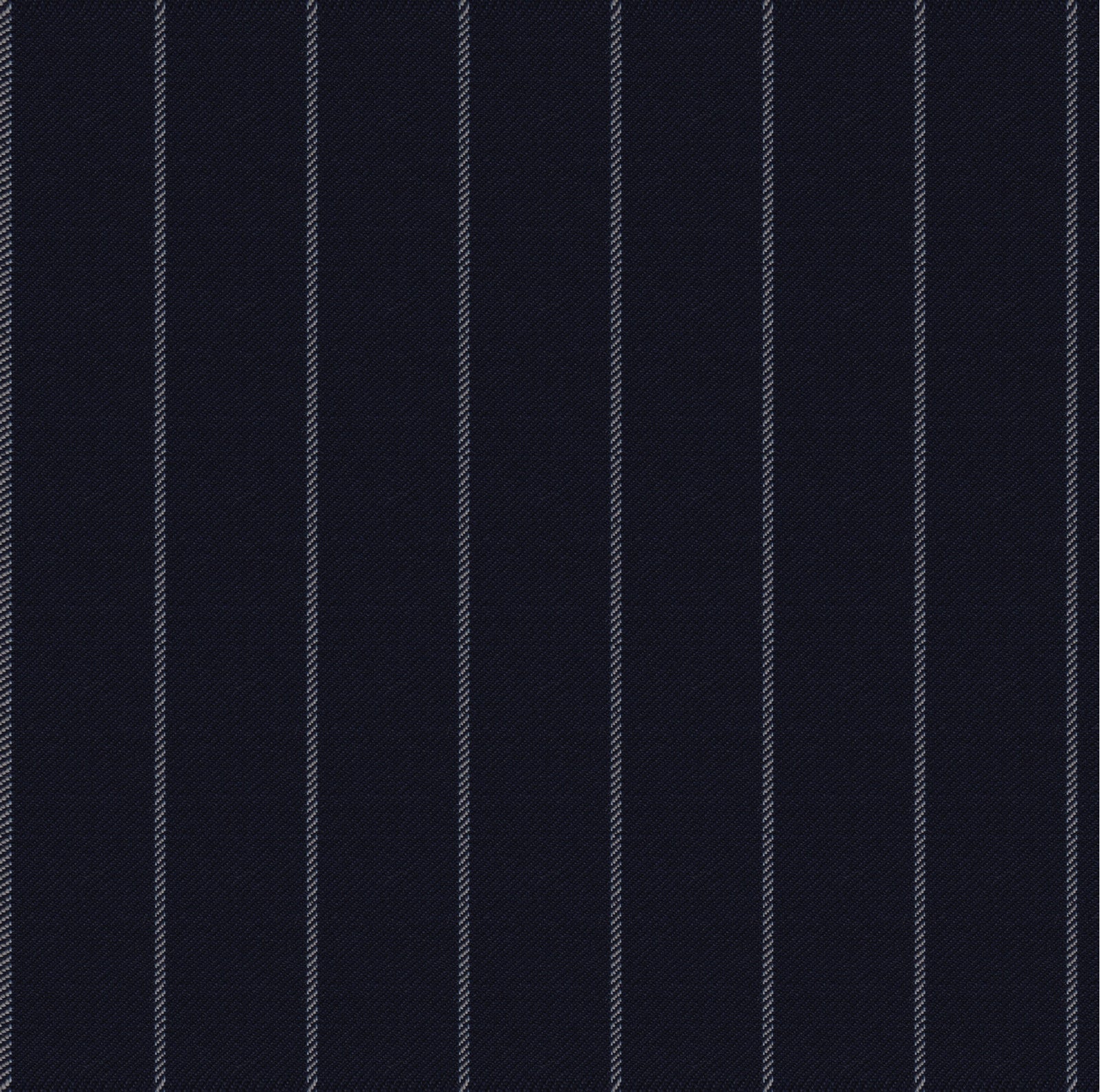Shivas Midnight-Blue & White Worsted Stripes Merino Wool Suiting Fabric ...